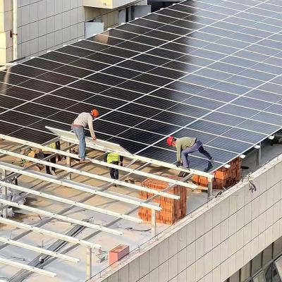 China Landscape RV Solar Panel Rail Brackets Mounting For Commercial Rooftops Custom for sale