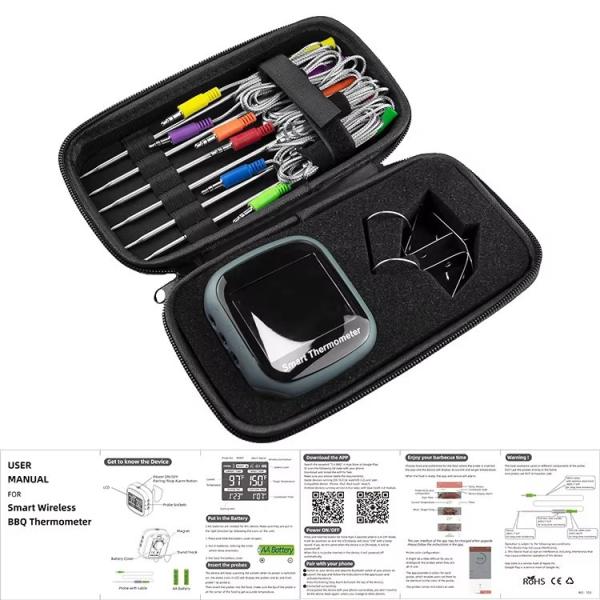Quality DTH-155 -50 To 300℃ Bluetooth Wireless Smart Digital Meat Thermometer Kitchen for sale