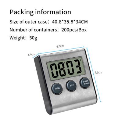 China DTH-23 Digital Count Up And Down Magnetic Timer Clock With Alarm Fast Setting For Cooking Digital Countdown Kitchen Timer for sale