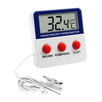 China DTH-80 Digital Refrigerator Temperature Gauge Monitor Mini Digital LCD Probe Fridge Freezer Thermometer for sale