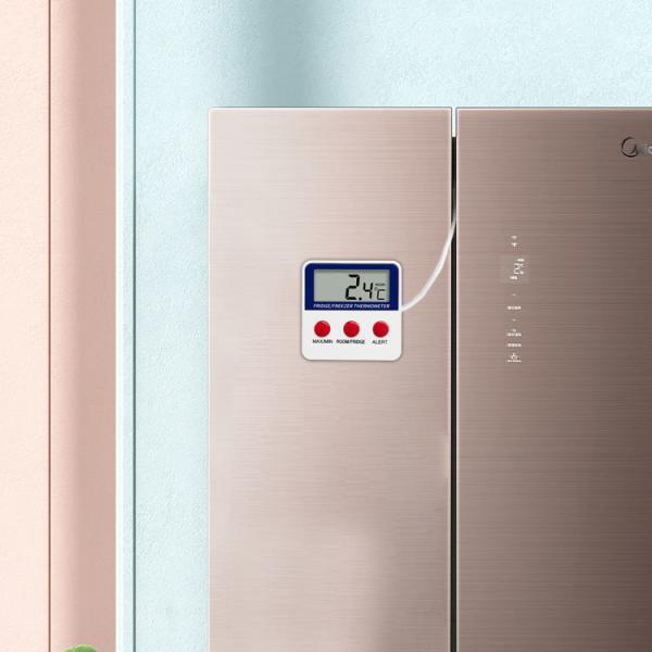 Quality DTH-80 Digital Refrigerator Temperature Gauge Monitor Mini Digital LCD Probe for sale