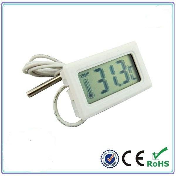 Quality TL8009A Indoor Outdoor Mini Digital Temperature Gauge With Meter Sensor Wire for sale