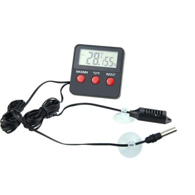 China DTH-74 Digital Thermometer Hygrometer With Dual Sensors, Humidity Temperature Gauge For Fish Tank, Brooding for sale