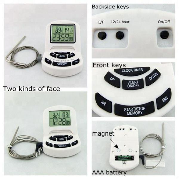 Quality DTH-65 Waterproof Digital Food Thermometer And Kitchen Cooking Thermometer With for sale