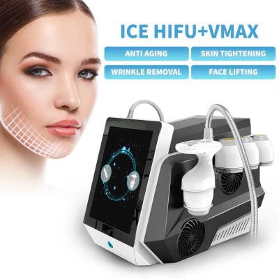 China Portable Ice Cool Hifu Machine High Power Vmax Focused Smas Lifting Eye Care Hifu Machine for sale