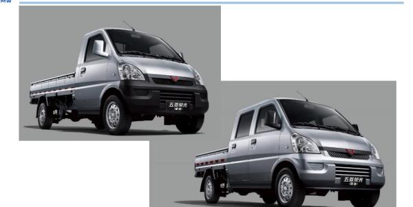 Quality Wuling Rongguang Pickup N300PU Single/Double Cab for sale