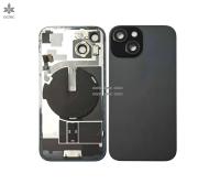 Quality Black Glass Body Back Cover Replacement For IPhone 15 Series Full Original for sale