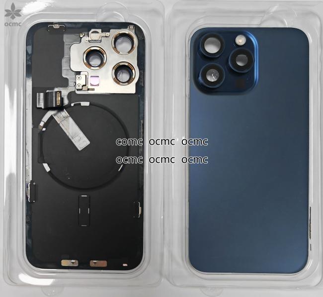 iPhone 15 Pro Max back cover housing - NFC flex closeup