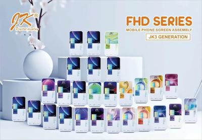 China JK In-Cell FHD Soft OLED Screen for iPhone 12 13 16 Pro Max 9H Hardness for sale