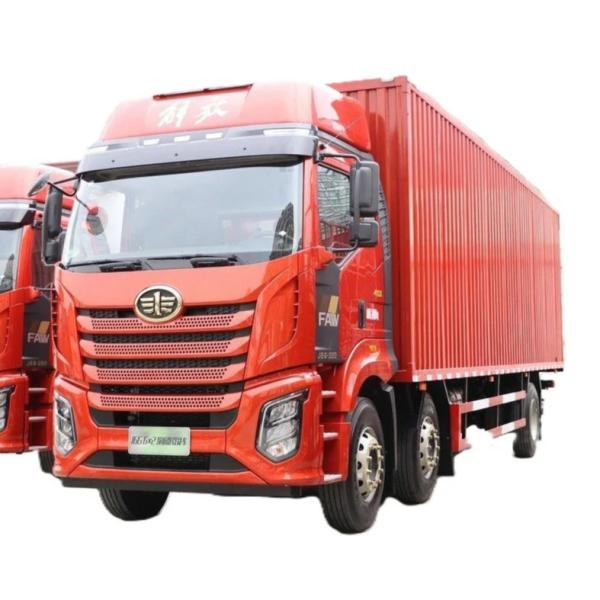 Quality FAW Jiefang J6G Medium Lorry Truck 6x2 Van 7-10 Ton 8 Wheeler Fence Truck Transport Vehicle for sale