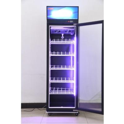 China Vitrine Commerciële glazen deur Drankkoeler Display Freezer 480L Te koop