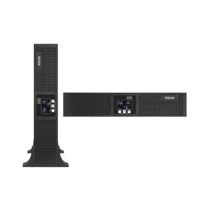 China 19 Inch 2U Li Ion UPS 1000W 2000W 3000W LCD RS232 True Double Conversion Online UPS for sale