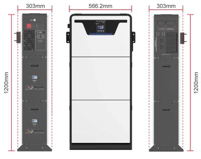 China Stackable All In One Energy Storage System 6KWh 10kWh ESS MPPT Solar Controller for sale