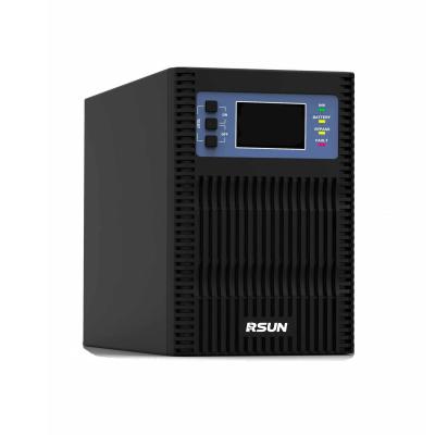 China 1KW 1KVA Online UPS Computer True Online UPS Double Conversion Online UPS LCD for sale