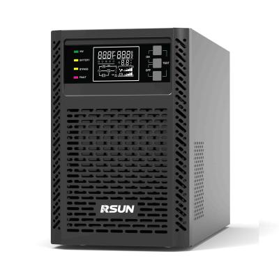 China 1KVA 1KW Online UPS For Computer Long Backup Type LCD On Line Double Conversion UPS for sale