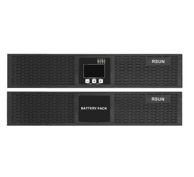 China 3kva Rack Mount Online UPS Long Backup Type 96VDC For 19 Inch Rack Cabinet LCD UPS for sale