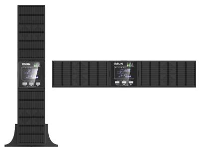 China 2KVA Rack Mount UPS LCD Online UPS Unit Long Backup Type External Battery UPS 72VDC for sale