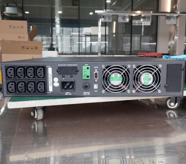 Quality LCD 2U High Frequency Online UPS Battery Backup 1 - 12A 2KVA Rack Mount UPS For for sale