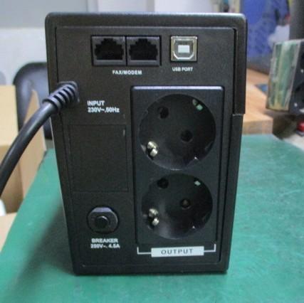 Quality 850VA Mini Line Interactive UPS 480W 12V DC Dual Input UPS Plastic UPS Metal for sale