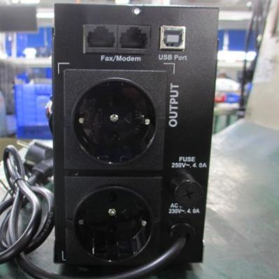 China 800VA 480W Line Interactive Offline UPS CPU Control For PC Single Phase UPS OEM Service for sale