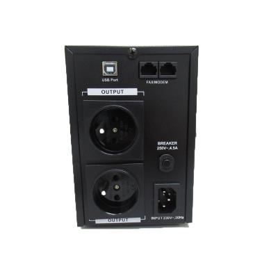 China 650VA Pure Sine Wave UPS Line Interactive LCD UPS 390W OEM UPS USB RS232 for sale