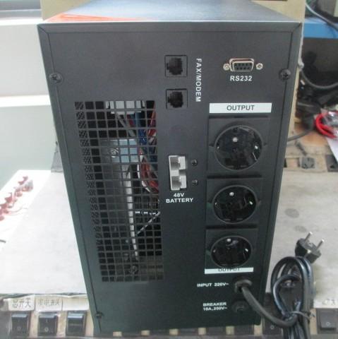 Quality 3KVA UPS Pure Sine Wave Line Interactive UPS LCD 2400W Home RS232 UPS Battery for sale