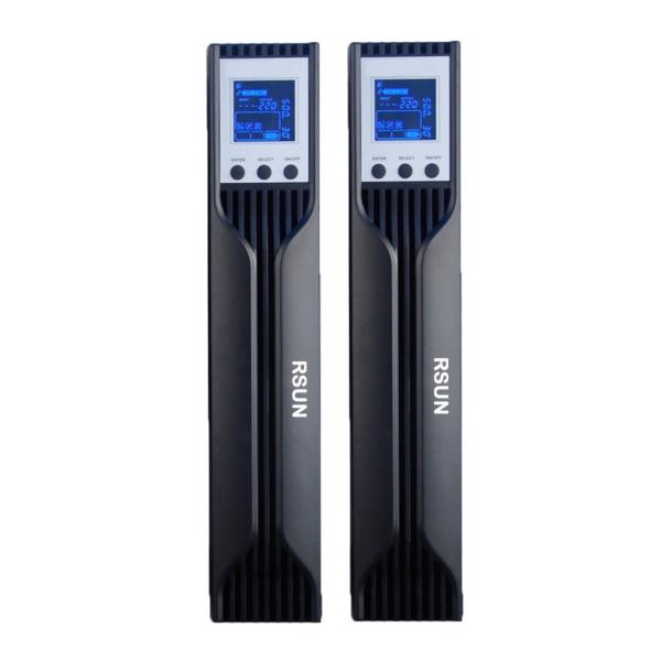 Quality 1KVA Rack Mount UPS 750W Line Interactive UPS Pure Sine Wave 2U UPS 50HZ CCTV for sale