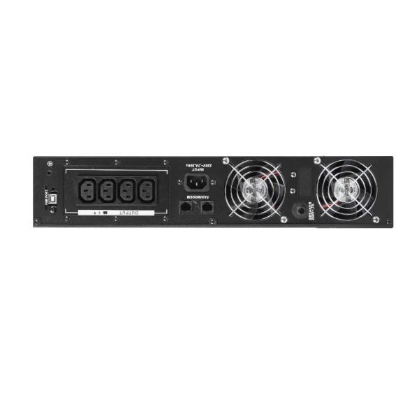 Quality 1KVA Rack Mount UPS 750W Line Interactive UPS Pure Sine Wave 2U UPS 50HZ CCTV for sale