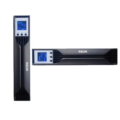 China Pure Sine Wave 19" Line Interactive UPS 2U LCD 48vdc UPS 60HZ 3KVA Rack Tower UPS for sale