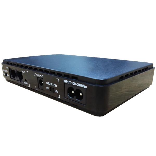 Quality Black DC Mini UPS 18W 10400mah For WIFI Routers Built In BMS Lithium UPS for sale