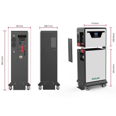 China Stackable All In One ESS 3.6kWh 6kWh With Wide Grid Input Energy Storage System for sale