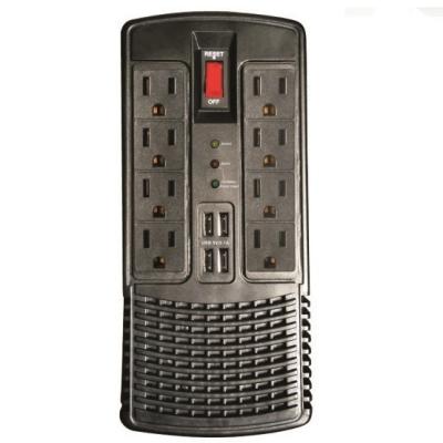 China 1200VA 600W 8PCS American Socket Nema Sockets 1 Phase AVR Voltage Regulator USB Port for sale