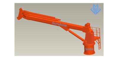 China 1t30m het Elektrische Hydraulische Telescopische Schip van Boommarine crane for multi nPurpose Te koop