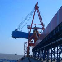 China 300 TPH Screw Type Continuous Ship Unloader for Coal Handling Self Propelled for sale
