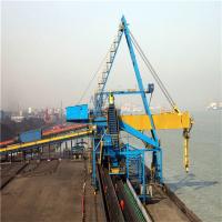 China 300 TPH Screw Type Continuous Ship Unloader for Coal Handling Self Propelled for sale
