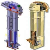China Vertical Heavy Duty Bucket Elevator 130-350 m3/h for Bulk Material Transport for sale