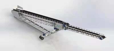 China Mobile Telescopic Belt Radial Stacker Conveyor Or Bulk Materials Handling 800 t/h for sale
