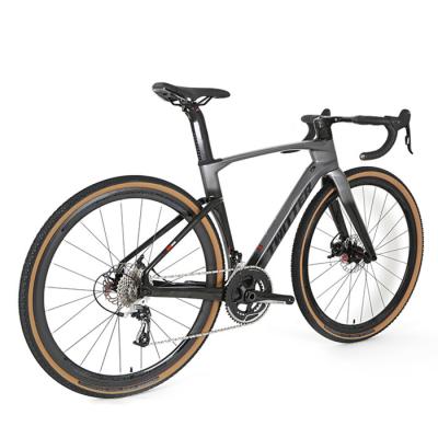 Cina Bici della ghiaia della fibra del carbonio 40C di 54CM con il cavo nascosto del freno a disco in vendita