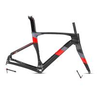 China 700C Carbon Fiber Road Bike Frame Disc Brake XC Level T900 1.02kg for sale