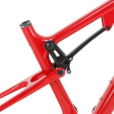 中国 TWITTERの大君主カーボン繊維MTBフレーム、29erバイクのための完全な懸濁液フレーム 販売のため