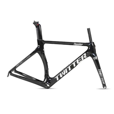 Cina Struttura della bici della strada del carbonio della ruota 700x25C, carbonio Rim Brake Frameset THUNDER-C 46cm in vendita
