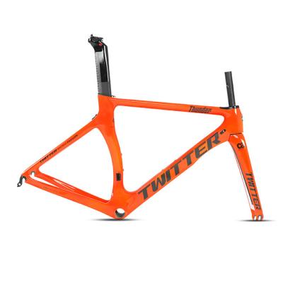 Cina Struttura della bici della strada del carbonio della ruota 700x25C, carbonio Rim Brake Frameset THUNDER-C 46cm in vendita