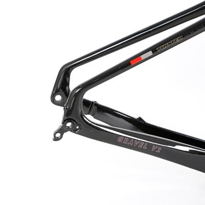 Cina Varia struttura della bici della strada del carbonio di colori T800, pista Frameset del carbonio tramite l'asse 142mm in vendita