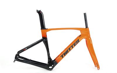 Cina Varia struttura della bici della strada del carbonio di colori T800, pista Frameset del carbonio tramite l'asse 142mm in vendita