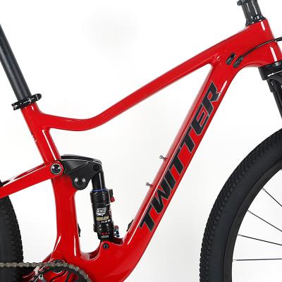 China 29er Fiets van de de Opschortingsberg van de koolstofvezel de Volledige met MAXXIS-Band Te koop
