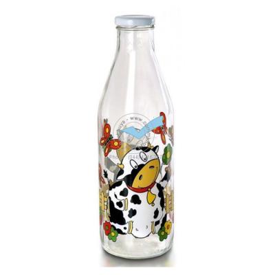 China Round Clear Glass Milk Bottle,500ml milk glass bottle for sale
