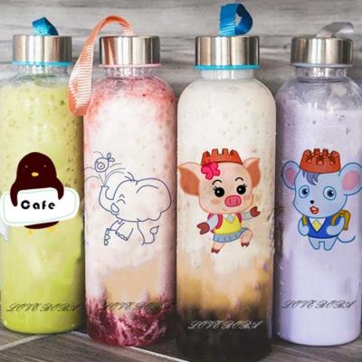 China 16oz Glass Water Bottle for sale