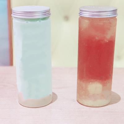 China Wide mouth glass bottle for boba tea shops for sale