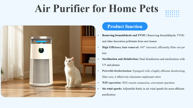 Air purifier technical specifications