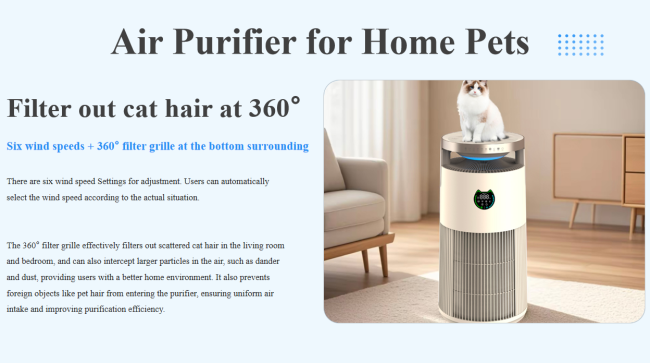VDETTE HP01 Ozone Air Purifier side view